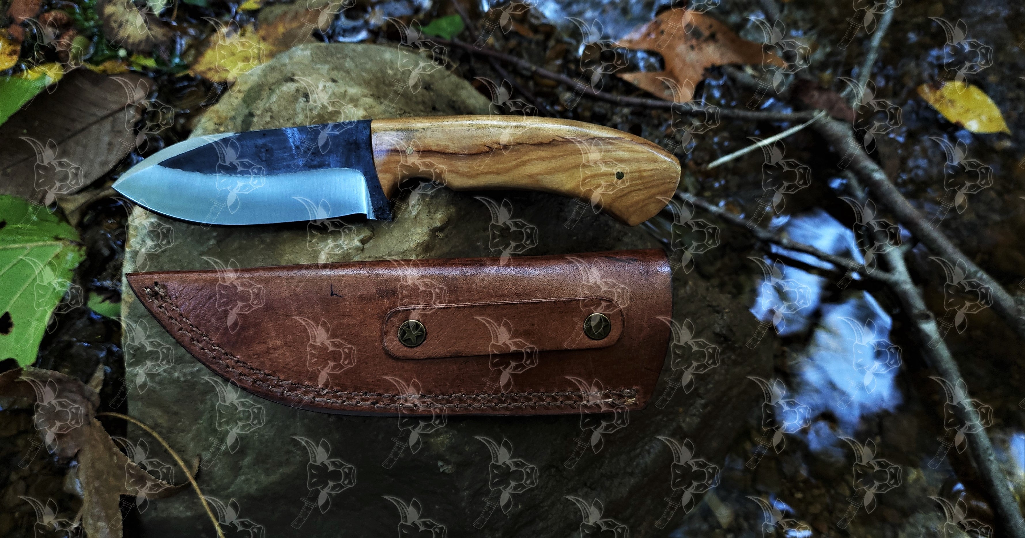 EBK-13 Handforged knife fixed blade camping knife custom made knife ...